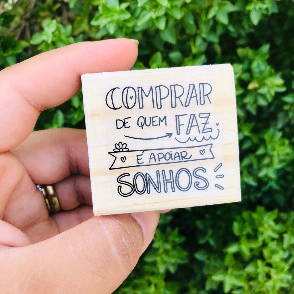 Carimbo para Personalizar Embalagens Comprar de quem faz é Realizar Sonhos! | Shopee Brasil