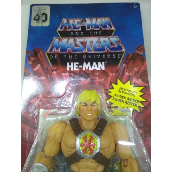 Boneco He Man Master the Universo Edição de 40 anos Mattel. | Shopee Brasil