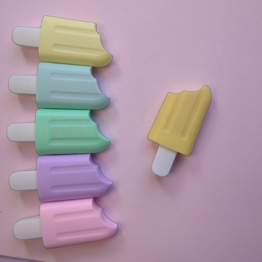 Mini Marca Texto Picolé Tons Pastéis | Shopee Brasil