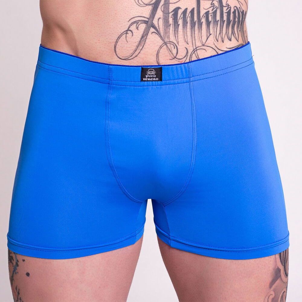 Cueca Microfibra de Poliamida Lisa Puro Veneno - Azul Royal | Shopee Brasil