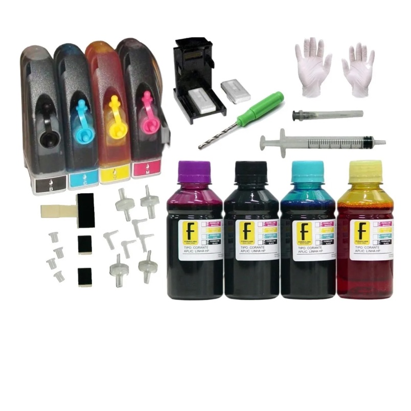 Bulk Ink Impressoras Canon Mg 2410 3210 3510 + 400ml Tintas | Shopee Brasil