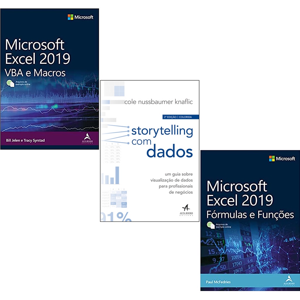 Livros kit: Microsoft Excel 2019: VBA ,Macros, Fórmulas e Funções+1 ... Livros kit: Microsoft Excel 2019: VBA ,Macros, Fórmulas e Funções+1 ...