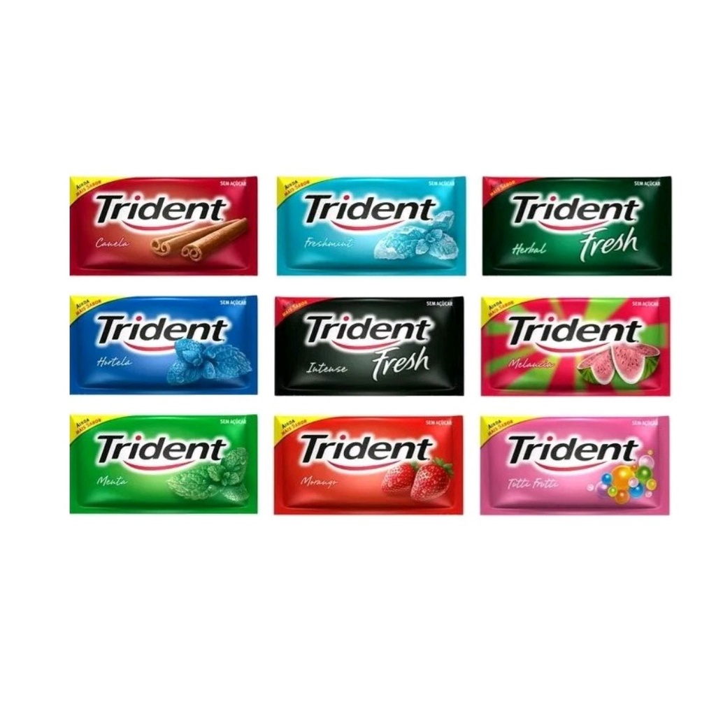 Chicletes Trident Display Com 21 Unidades | Shopee Brasil