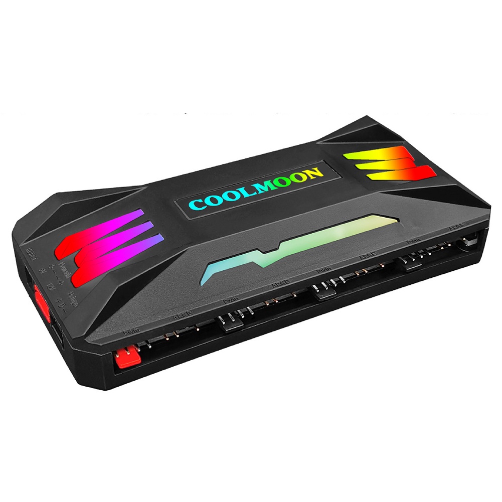 Coolmoon controladora 5V 3in ARGB smart Hub 4pin PWM line for cooler ...