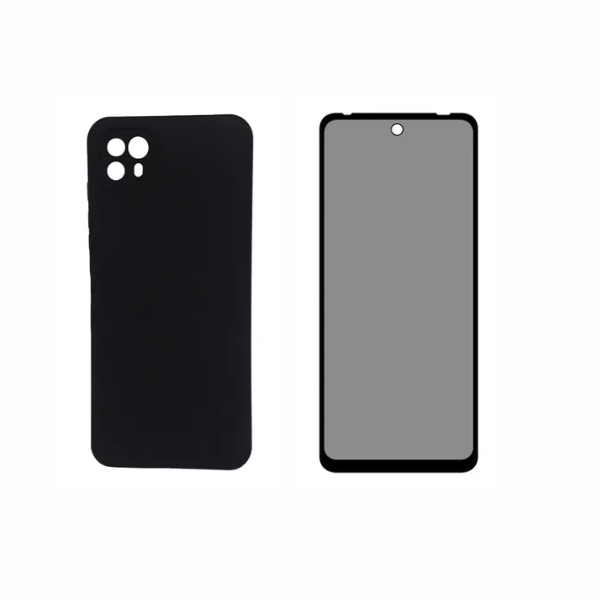 Capinha Case Fundo Aveludada + Película 9D Privacidade Moto G50 | Shopee Brasil