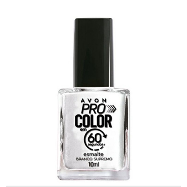 Esmalte Avon pro color Branco supremo | Shopee Brasil