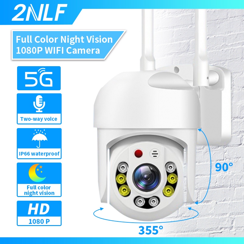 HD 1080P WiFi IP Câmera Speed Dome PTZ IP66 Impermeável CCTV IR Redecam ...