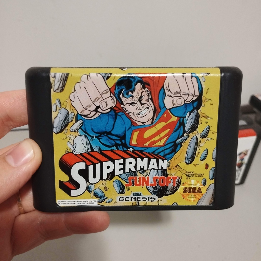 MEGA DRIVE SEGA GENESIS - SUPERMAN SUPER MAN | Shopee Brasil