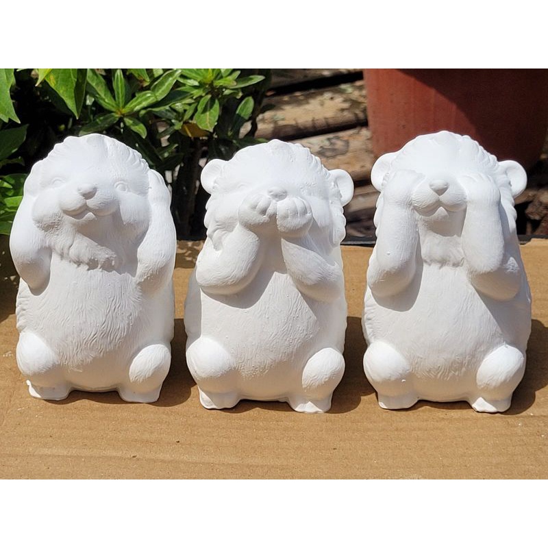 Porco Espinho Trio De Porco Espinho Sabedoria Castor Branco | Shopee Brasil