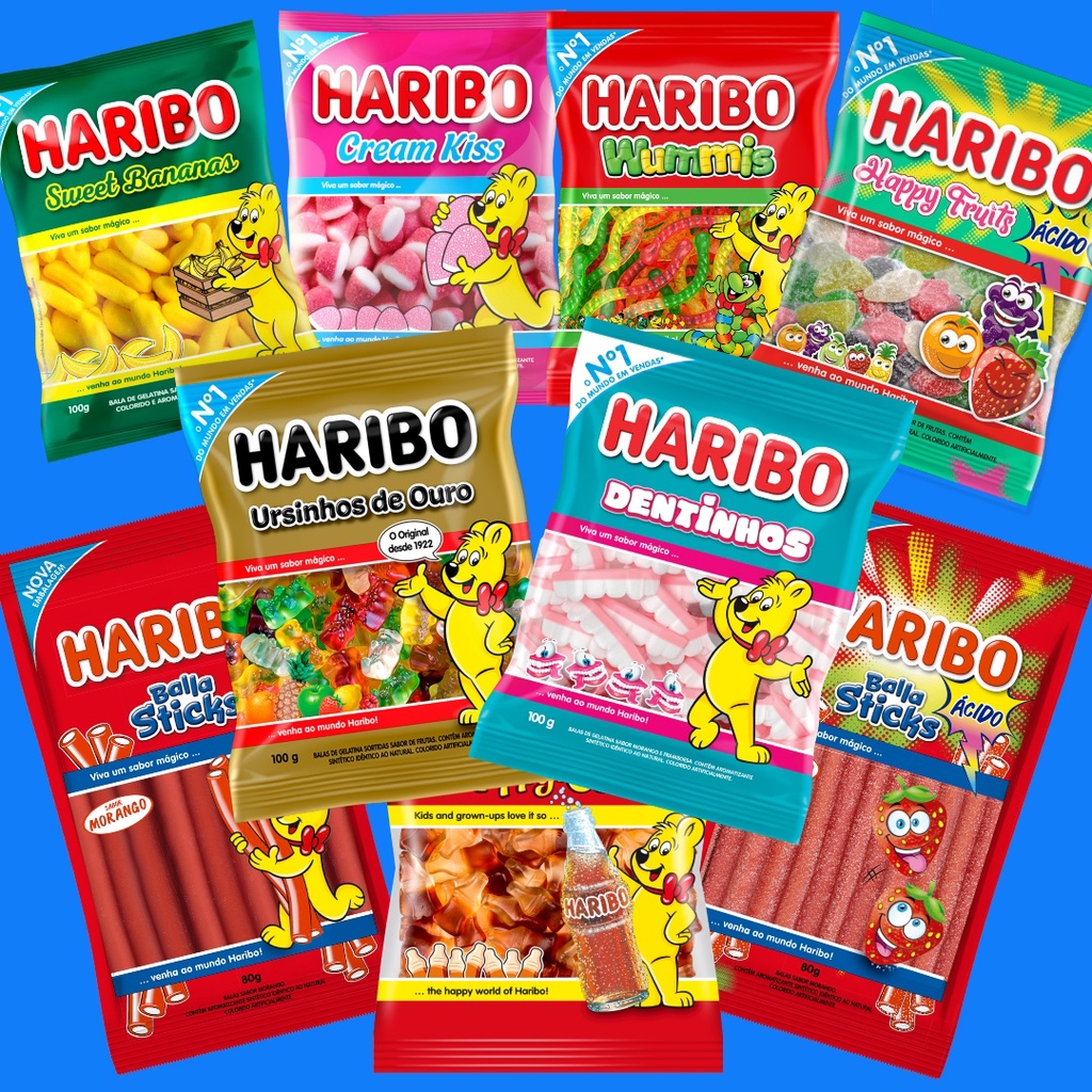 Bala Haribo Diversos Sabores 100g | Shopee Brasil