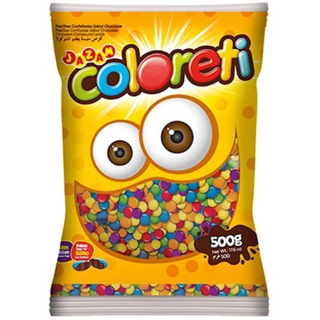 Chocolate Confeitos Coloreti Mini Sortido Jazam 500g | Shopee Brasil