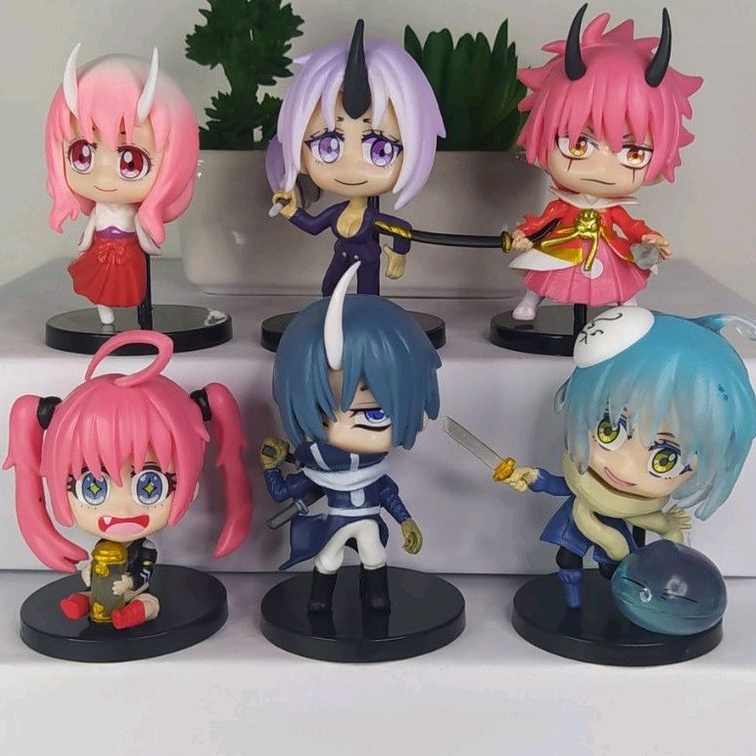 Miniatura Tensei Shitara Slime Boneco Rimuru Shion Benimaru Milim Souei ...