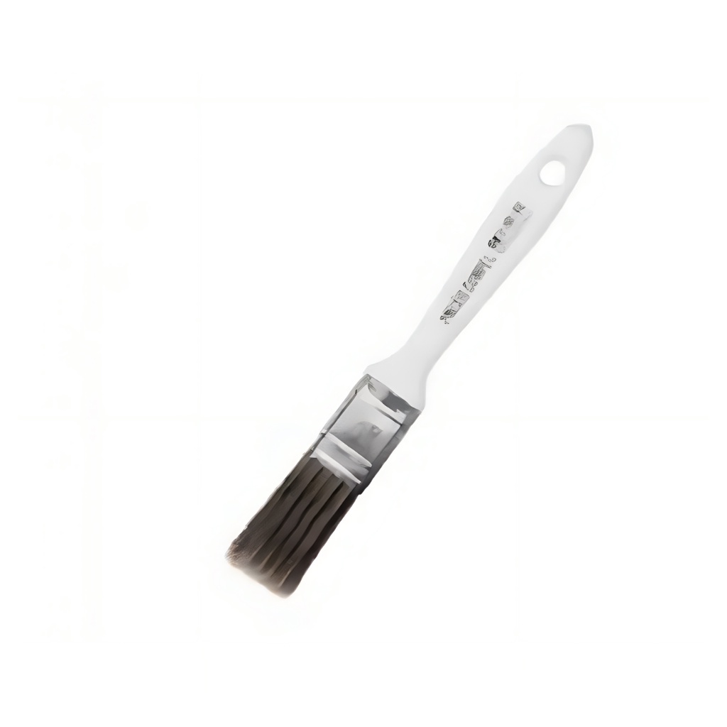 Pincel Trincha 1 Polegada Cabo Branco Para Pintura Compel | Shopee Brasil