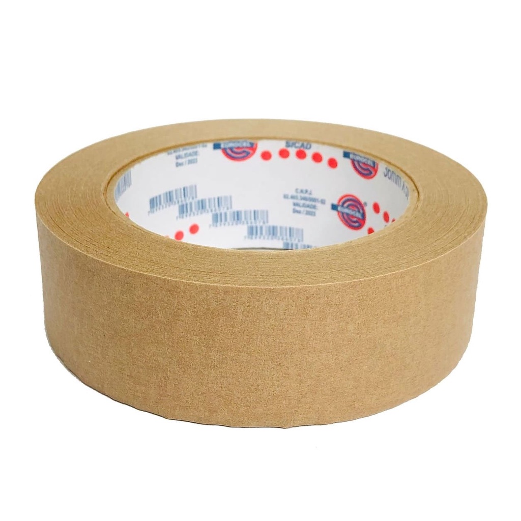 Fita Adesiva Kraft Marrom Eurocel 36mm x 50m | Shopee Brasil
