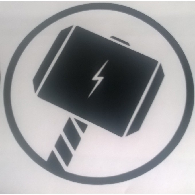 Adesivo Logo Martelo Thor Tor Marvel ótima qualidade | Shopee Brasil