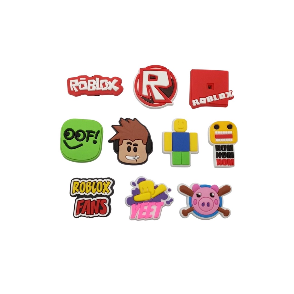 Pin para Crocs Roblox kit com 10 pins | Shopee Brasil