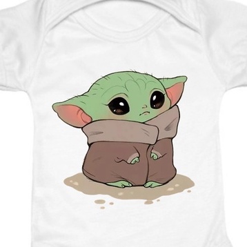 Body Grogu Baby Yoda Star Wars Branca | Shopee Brasil