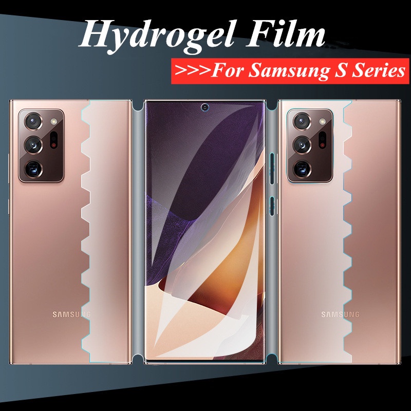 Samsung 360 ° Protetor De Tela De Filme Hydrogel Para Galaxy S24 S23 S22 S21 S20 Ultra Plus S20 ...