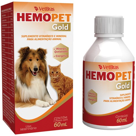 HEMOPET GOLD 60ML VETBRAS Suplemento Animal | Shopee Brasil