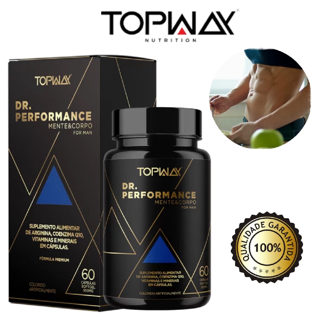 Suplemento DR Performance 60 Capsulas Academia For Man Arginina Zinco E Vitaminas Energia ...