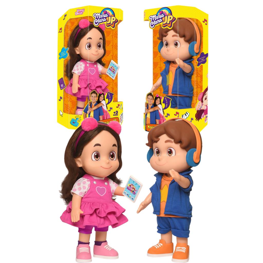 Kit Boneca Maria Clara e JP Articulados Youtuber Fala 14 Frases ...