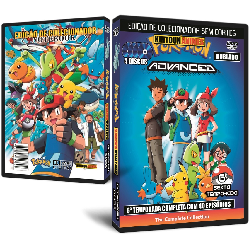 Pokémon 6ª Temporada Completa E Dublada Em Dvd | Shopee Brasil