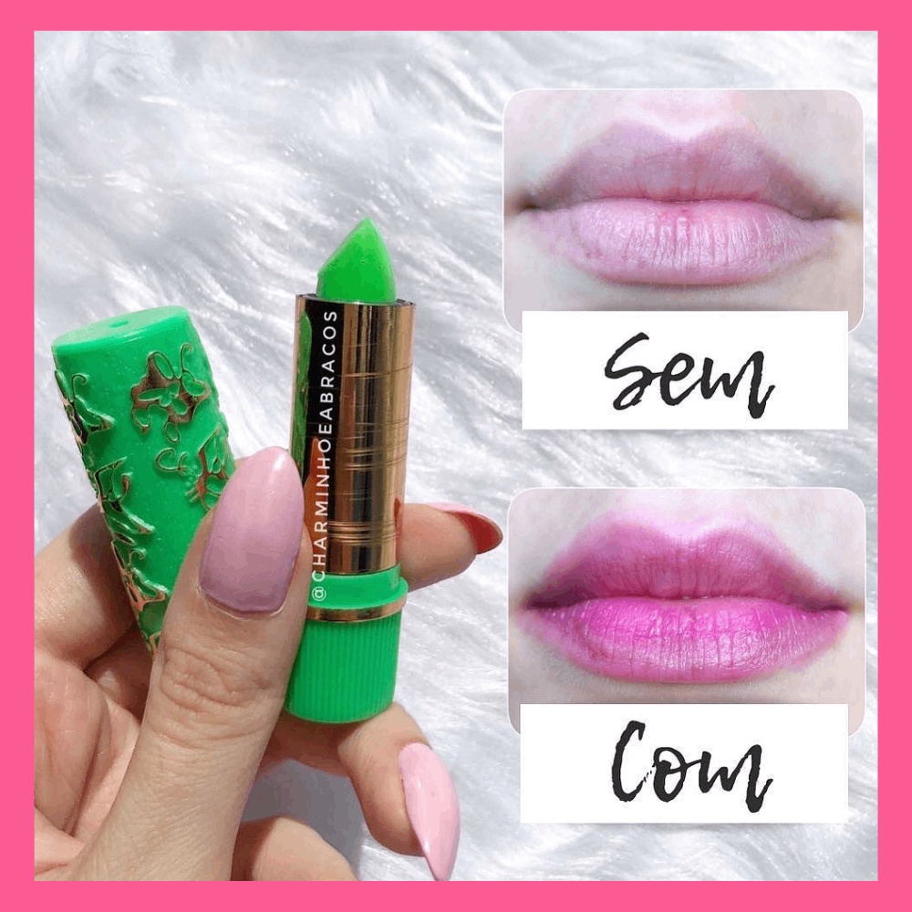Batom Mágico Belle Femme Verde 24 Horas - Batom Verde Antigo do Tempo ...