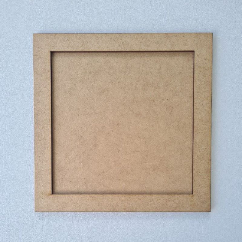 Kit com 5 Quadro Moldura 20x20 em MDF cru de 3mm | Shopee Brasil