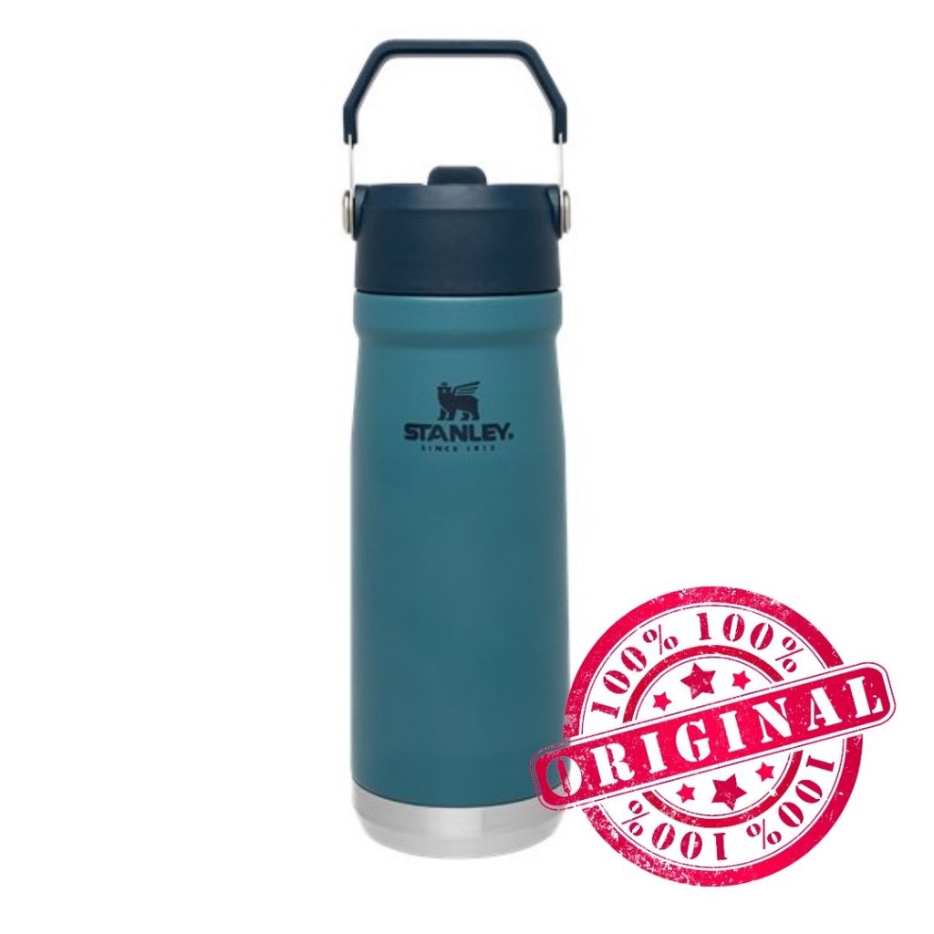 Garrafa Termica Stanley Flip Straw Inox 651ml c/ Canudo Academia Azul ...