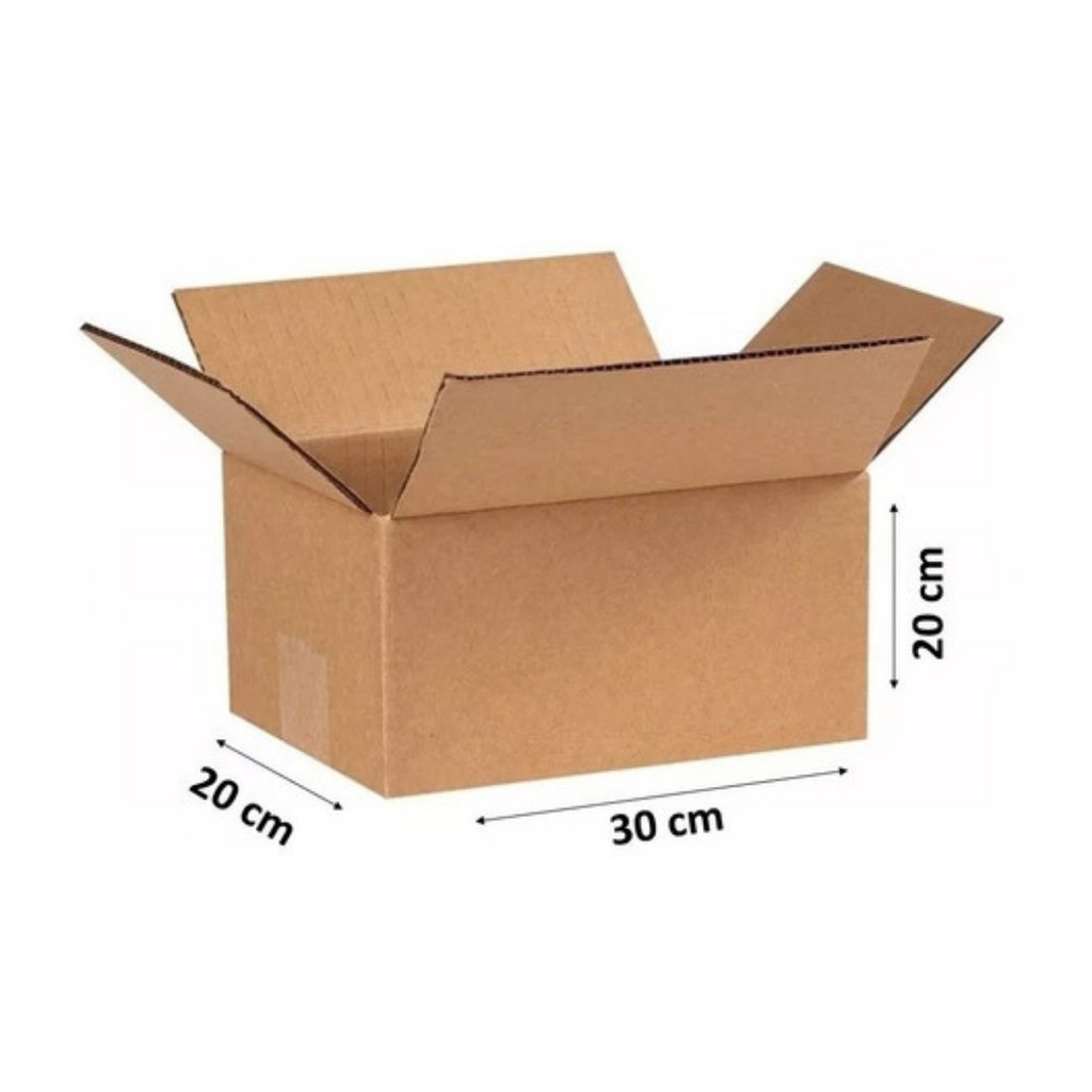 10 Caixas De Papelão 30x20x20 Embalagem Correio Sedex Pac | Shopee Brasil
