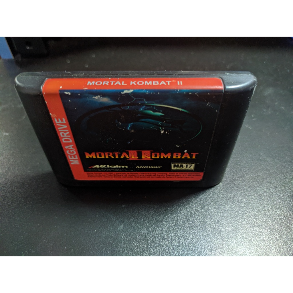 Mortal Kombat Ii Mk 2 Original Tectoy Mega Drive | Shopee Brasil