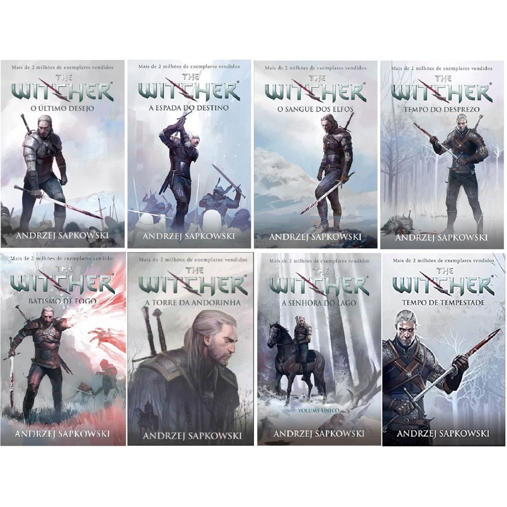 Coleção Completa The Witcher Capa Game ( 8 Livros ) | Shopee Brasil