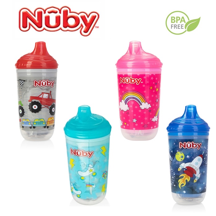 Copo Térmico Infantil Pisca Pisca Antivazamento Diversos Modelos 300ml Nuby | Shopee Brasil