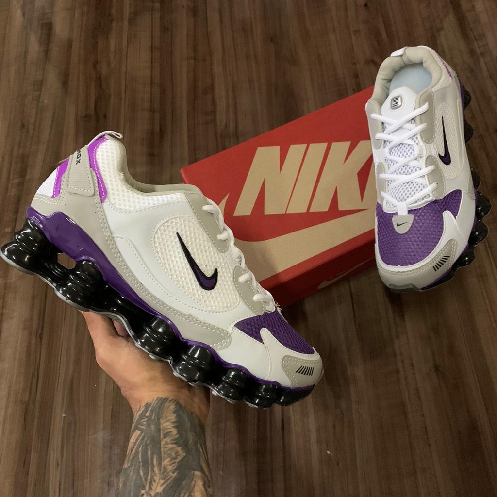 Tênis 12 Molas Nike - Cinza/Roxo - Preto/Rosa - Azul - Rosa ...