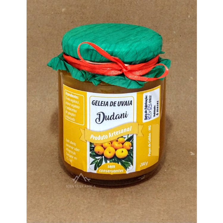 Geleia de Uvaia Orgânica Dudani - Produto Artesanal - Geleia de Orvalha ...