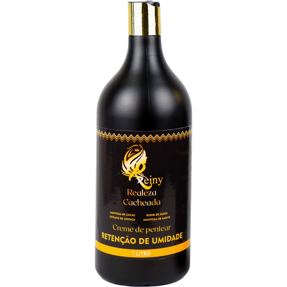 Creme de Pentear Retenção de umidade Reiny Hair 1L | Shopee Brasil