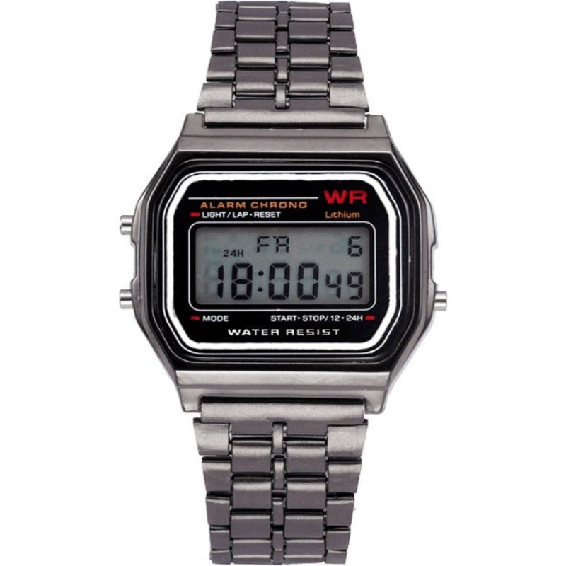 Relógio Digital Masculino e Feminino Casio WR Retrô Vintage Com Alarme ...