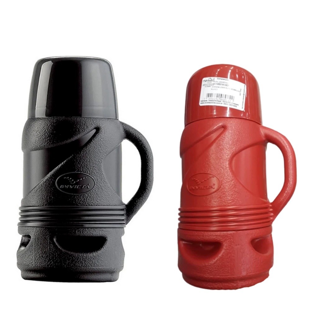 Garrafa Térmica Líder 320ml Preto e vermelha Invicta | Shopee Brasil