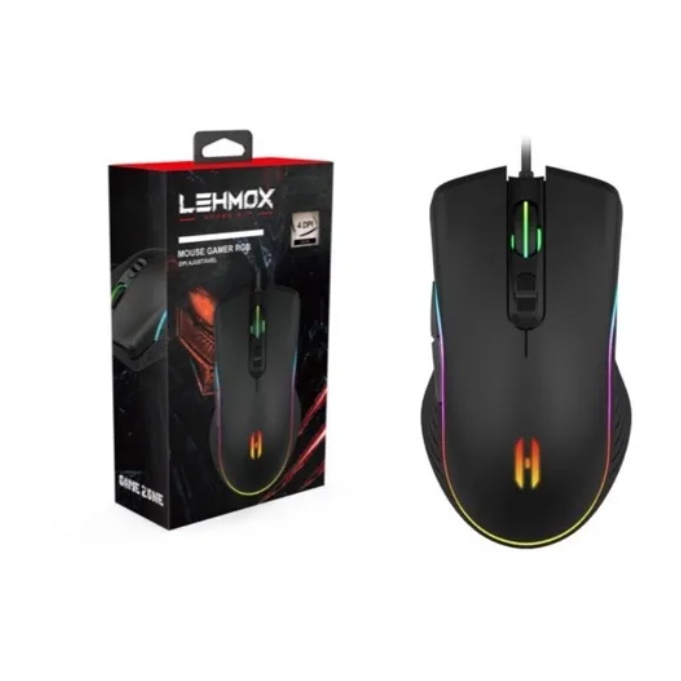 Mouse Gamer Led Rgb 3200 Dpi Hyper P/ Jogo Lehmox Gt-m4 | Shopee Brasil