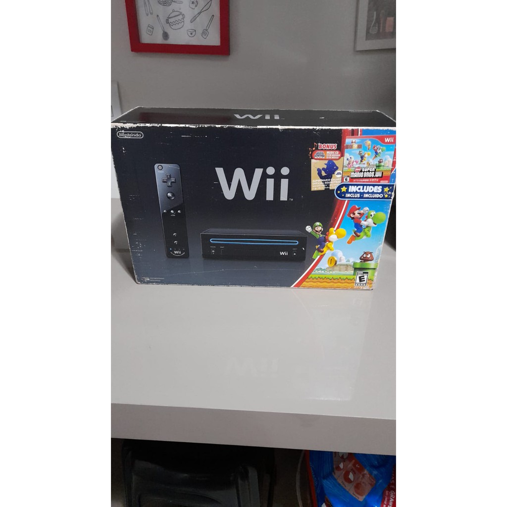console Nintendo wii black - edição especial Mario bros - desbloqueado ...