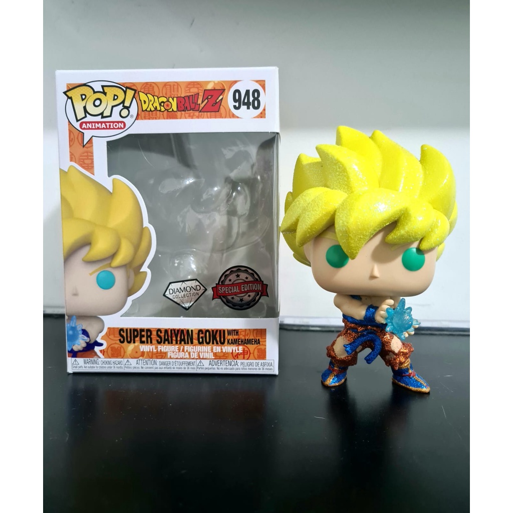 Funko Pop Dragon Ball Z Super Saiyan Goku With Kamehameha Diamond ...