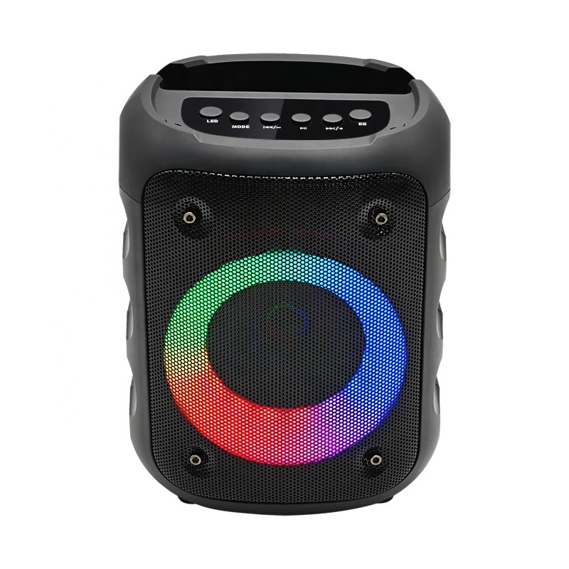 Caixa de som bluetooth LED RGB portátil TWS Estéreo real sem fio | Shopee Brasil