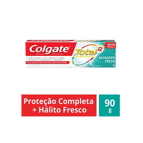 Creme Dental Colgate Total 12 Advanced Fresh 90g | Shopee Brasil