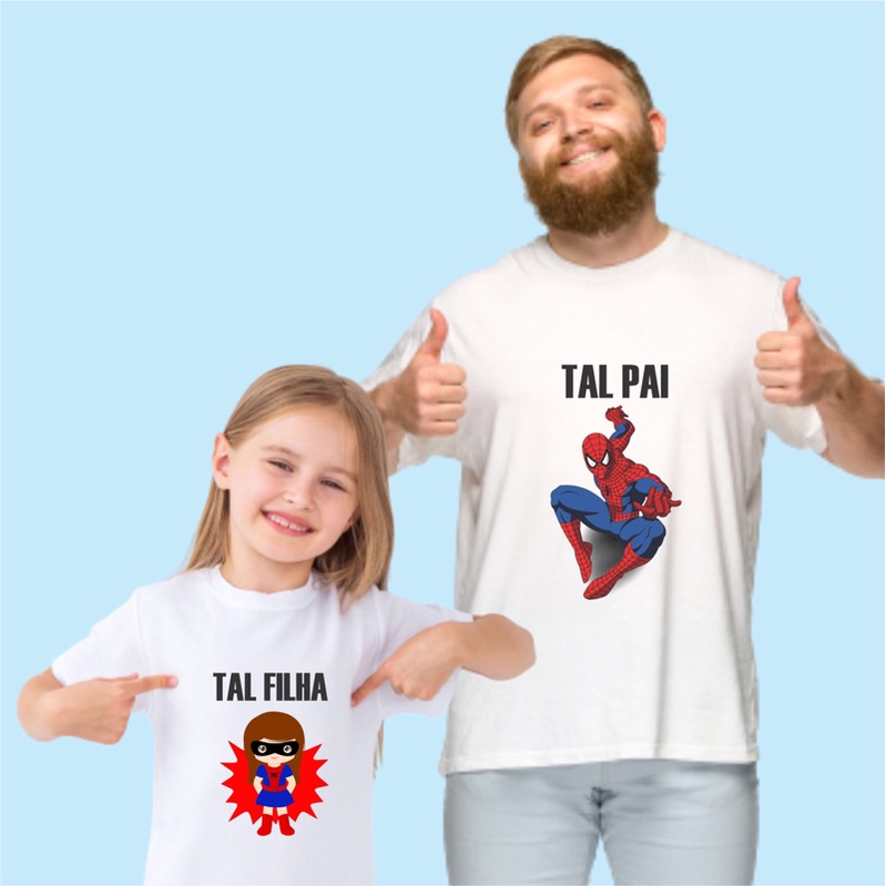 Kit Tal Pai, Tal Filha - Spider-Man | Shopee Brasil