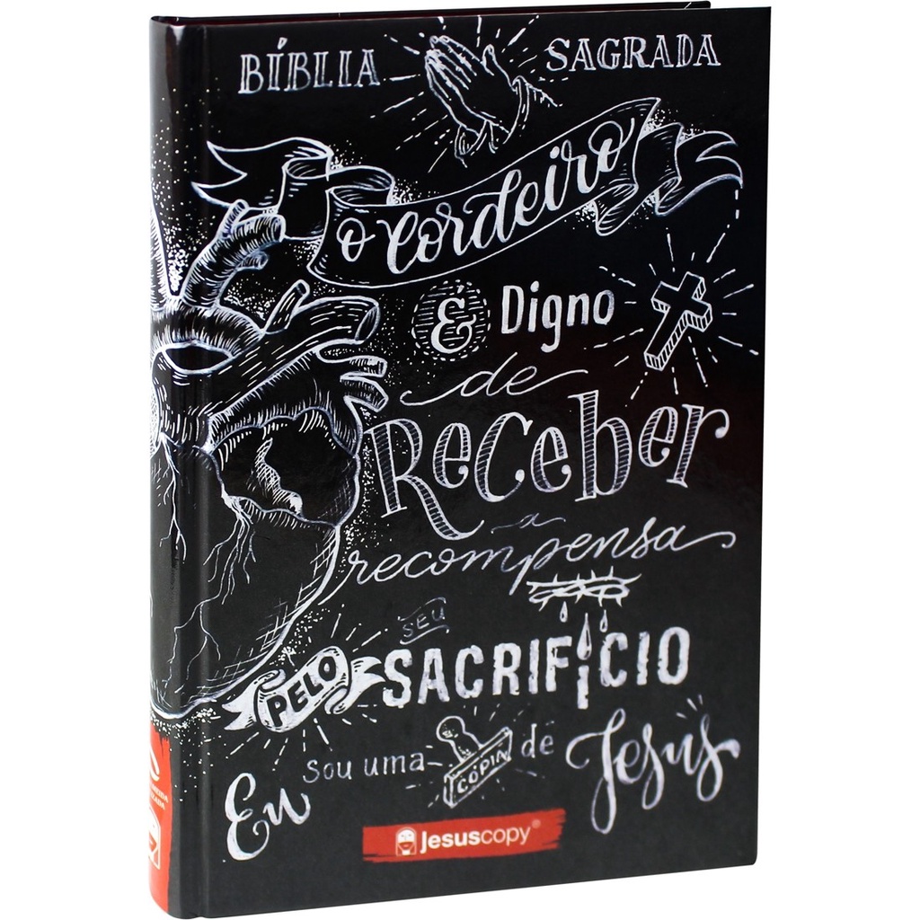 Bíblia Lettering Jesus Copy Oficial Capa Dura Naa Original | Shopee Brasil