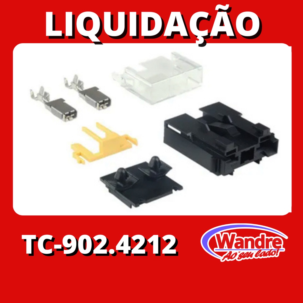 Chicote E Soquete Porta Fusível Max ( Maxival- MTA ) Kit ( 2 Vias ) - Terminal: 6.3mm - TC-902. ...