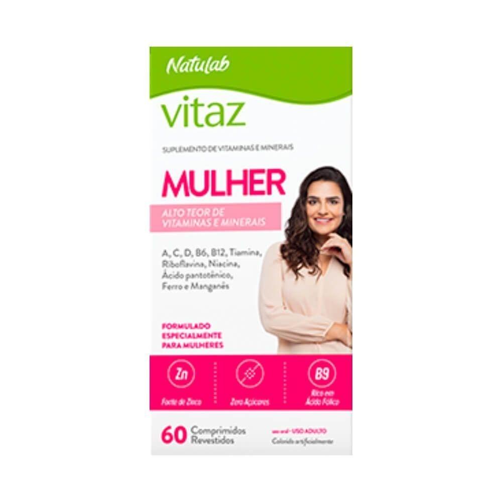 VITAZ MULHER 60 CAPSULAS NATULAB | Shopee Brasil