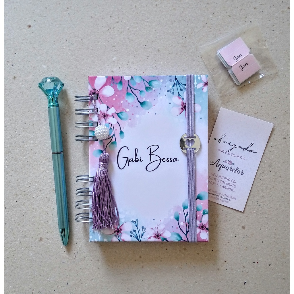 Mini agenda 2024 personalizada | Shopee Brasil