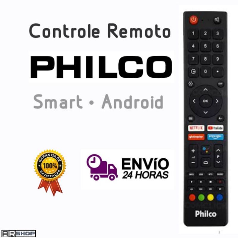 7718/9128 - Controle TV Philco Smart Android | Shopee Brasil