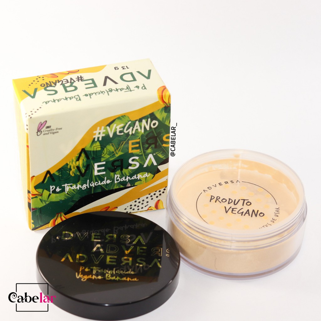 Pó translúcido Vegano Banana - Adversa | Shopee Brasil